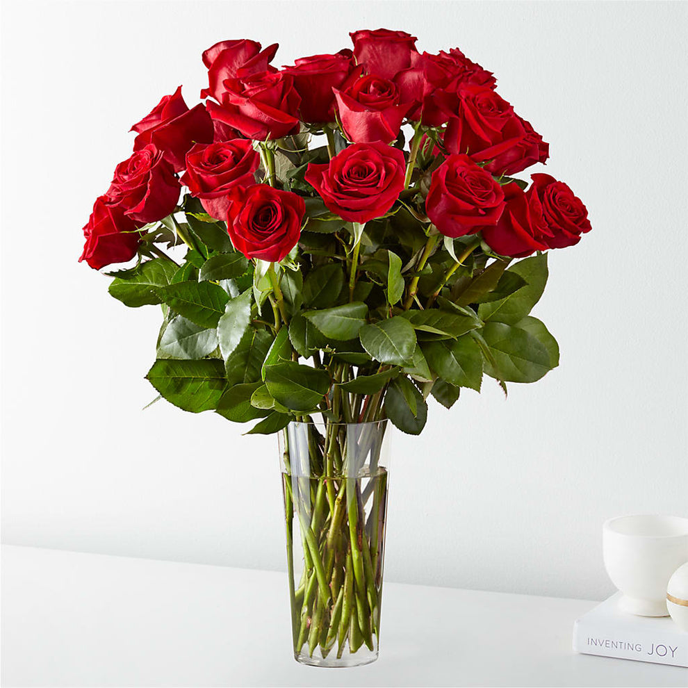 Long Stem Red Rose Bouquet–Chet & Leona's Floral Shop